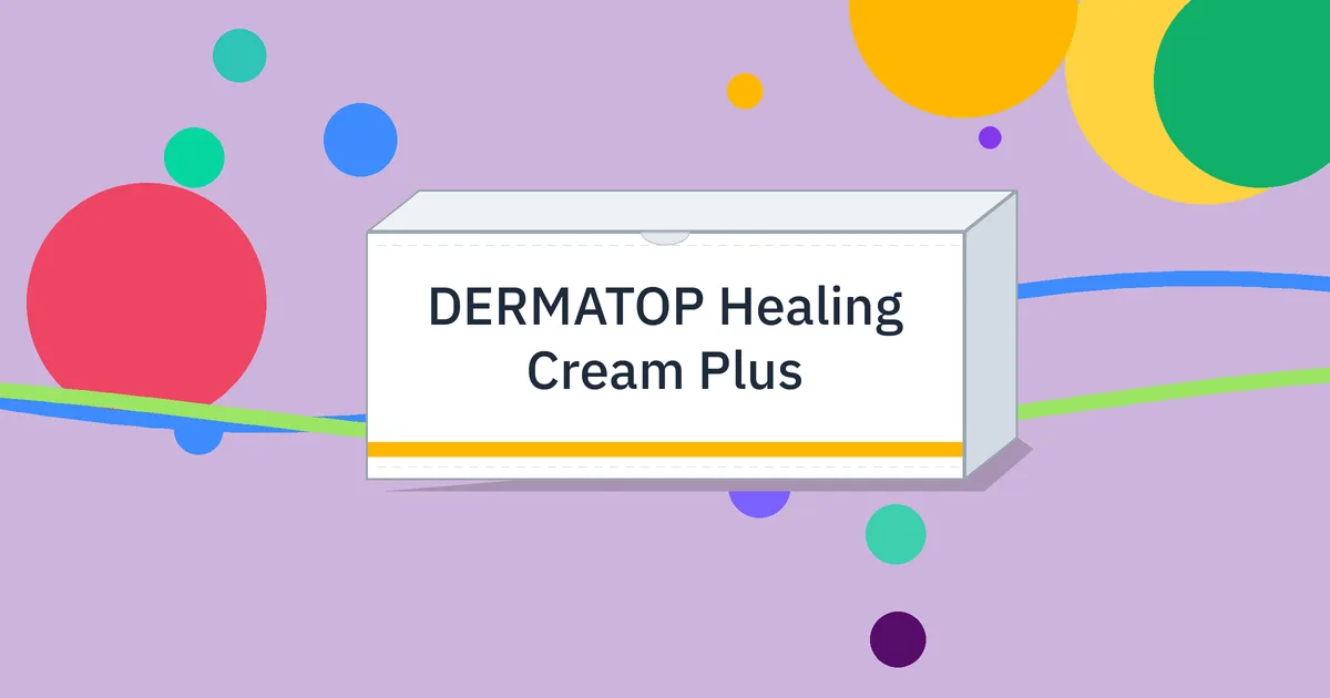 Symbolbild: Packung mit der Aufschrift DERMATOP Healing Cream Plus (PZN 19513630) – Verfügbarkeit und Bezug in Apotheken in Frankfurt am Main