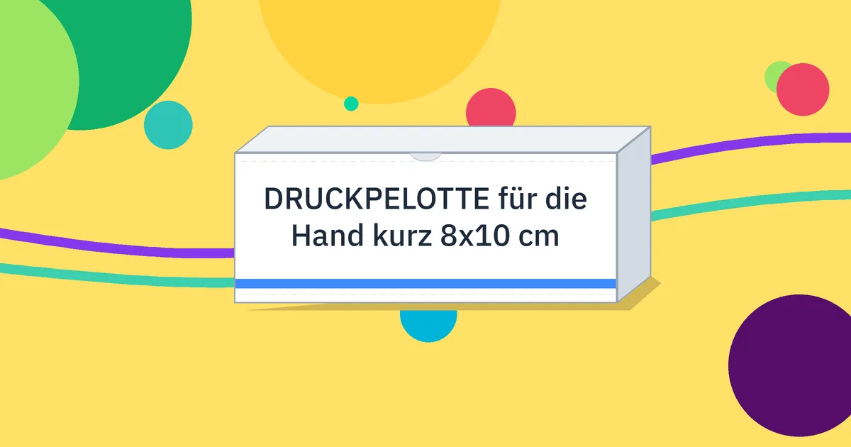 Symbolbild: Packung mit der Aufschrift DRUCKPELOTTE für die Hand kurz 8x10 cm (PZN 10553728) – Verfügbarkeit und Bezug in Apotheken in Frankfurt am Main