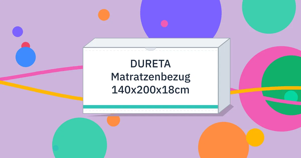Symbolbild: Packung mit der Aufschrift DURETA Matratzenbezug 140x200x18cm (PZN 01855755) – Verfügbarkeit und Bezug in Apotheken in Frankfurt am Main