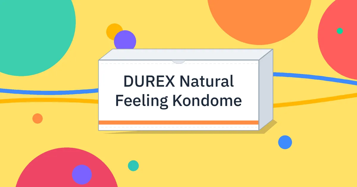 Symbolbild: Packung mit der Aufschrift DUREX Natural Feeling Kondome (PZN 18304108) – Verfügbarkeit und Bezug in Apotheken in Frankfurt am Main