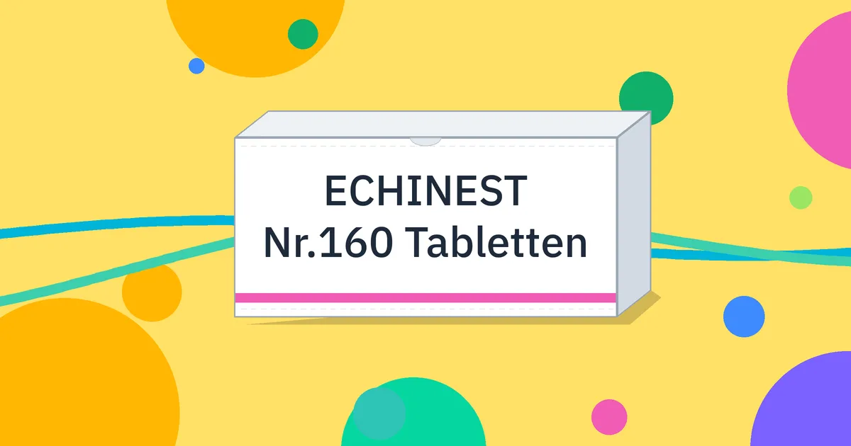 Symbolbild: Packung mit der Aufschrift ECHINEST Nr.160 Tabletten (PZN 04485000) – Verfügbarkeit und Bezug in Apotheken in Frankfurt am Main