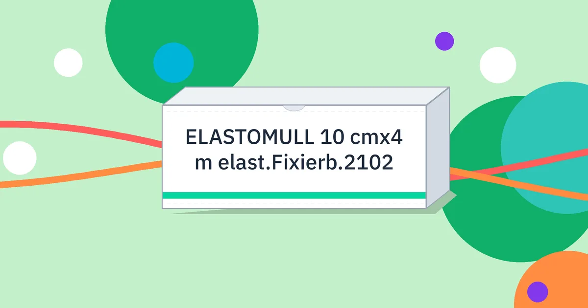 Symbolbild: Packung mit der Aufschrift ELASTOMULL 10 cmx4 m elast.Fixierb.2102 (PZN 17839511) – Verfügbarkeit und Bezug in Apotheken in Frankfurt am Main