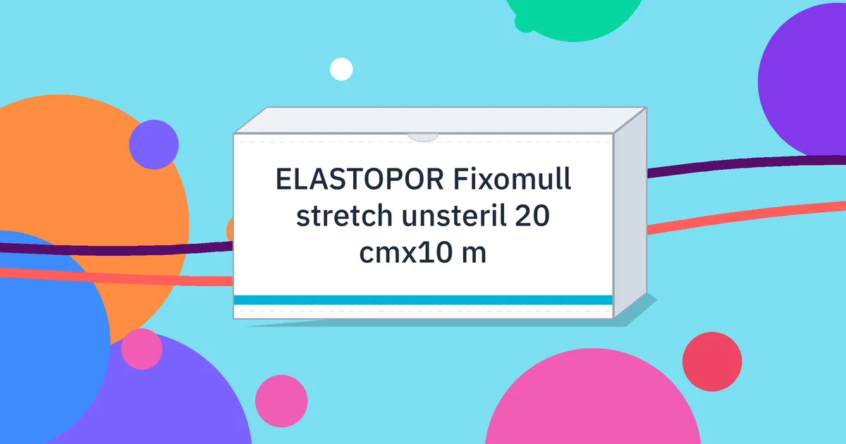 Symbolbild: Packung mit der Aufschrift ELASTOPOR Fixomull stretch unsteril 20 cmx10 m (PZN 19388857) – Verfügbarkeit und Bezug in Apotheken in Frankfurt am Main