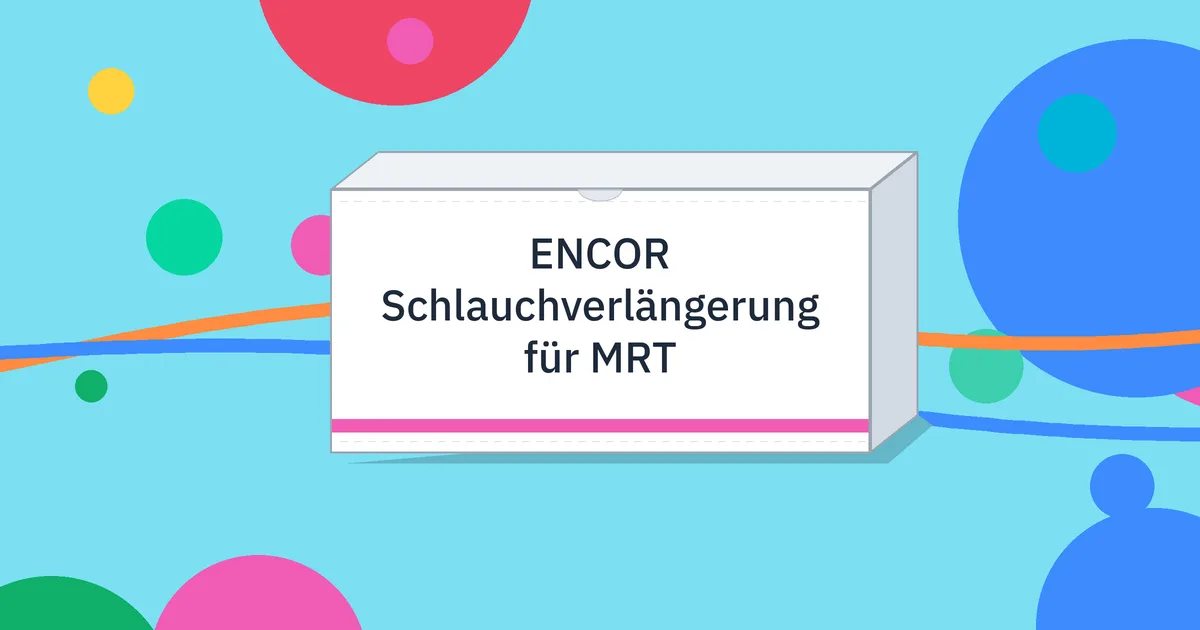 Symbolbild: Packung mit der Aufschrift ENCOR Schlauchverlängerung für MRT (PZN 03577065) – Verfügbarkeit und Bezug in Apotheken in Frankfurt am Main