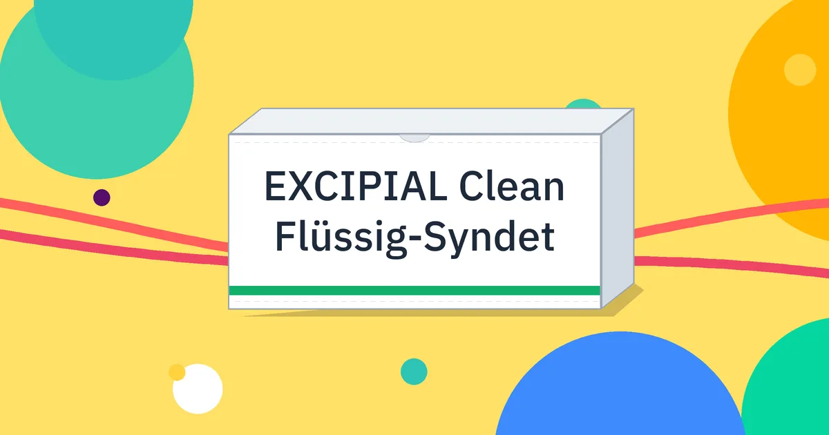Symbolbild: Packung mit der Aufschrift EXCIPIAL Clean Flüssig-Syndet (PZN 08404257) – Verfügbarkeit und Bezug in Apotheken in Frankfurt am Main