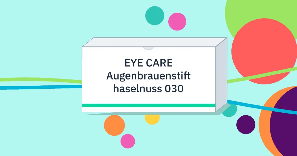 Symbolbild: Packung mit der Aufschrift EYE CARE Augenbrauenstift haselnuss 030 (PZN 01102725) – Verfügbarkeit und Bezug in Apotheken in Frankfurt am Main