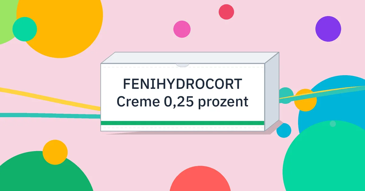 Symbolbild: Packung mit der Aufschrift FENIHYDROCORT Creme 0,25 prozent (PZN 10796980) – Verfügbarkeit und Bezug in Apotheken in Frankfurt am Main