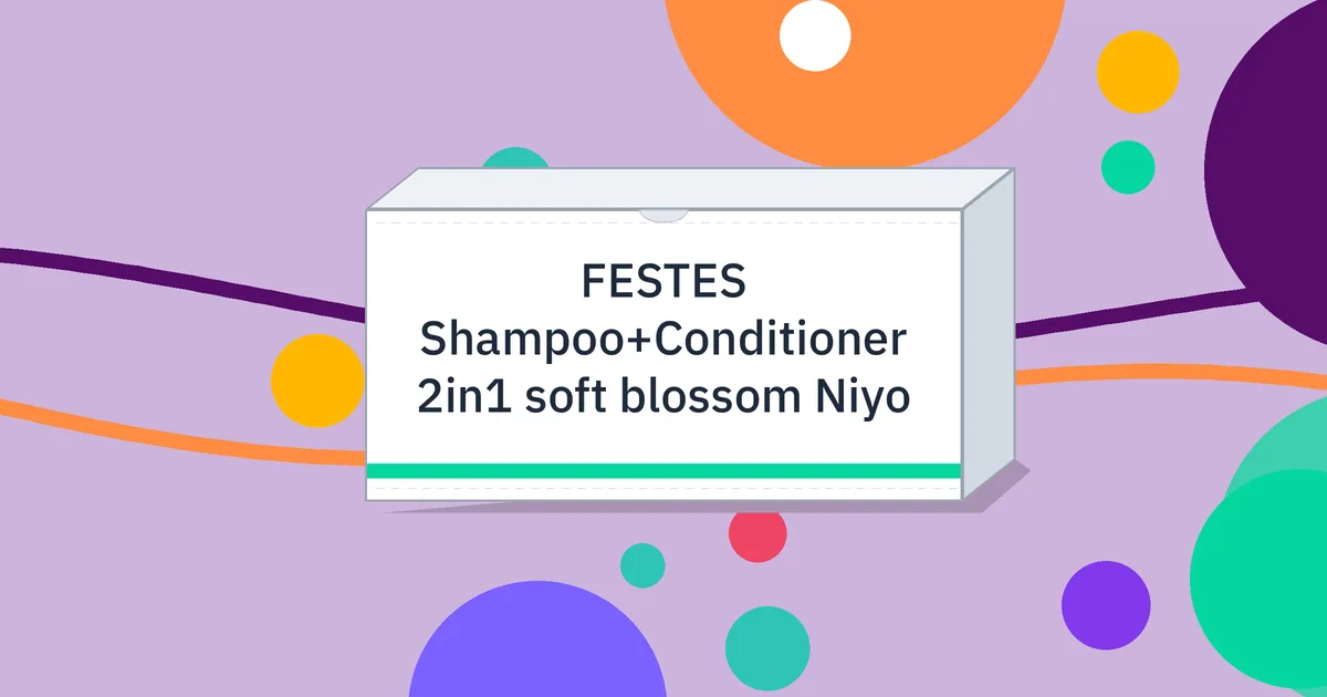 Symbolbild: Packung mit der Aufschrift FESTES Shampoo+Conditioner 2in1 soft blossom Niyo (PZN 17535768) – Verfügbarkeit und Bezug in Apotheken in Frankfurt am Main