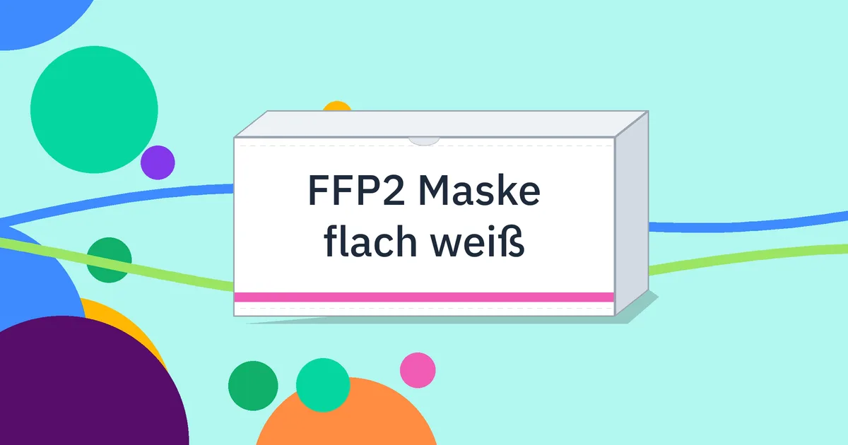 Symbolbild: Packung mit der Aufschrift FFP2 Maske flach weiß (PZN 20206100) – Verfügbarkeit und Bezug in Apotheken in Frankfurt am Main