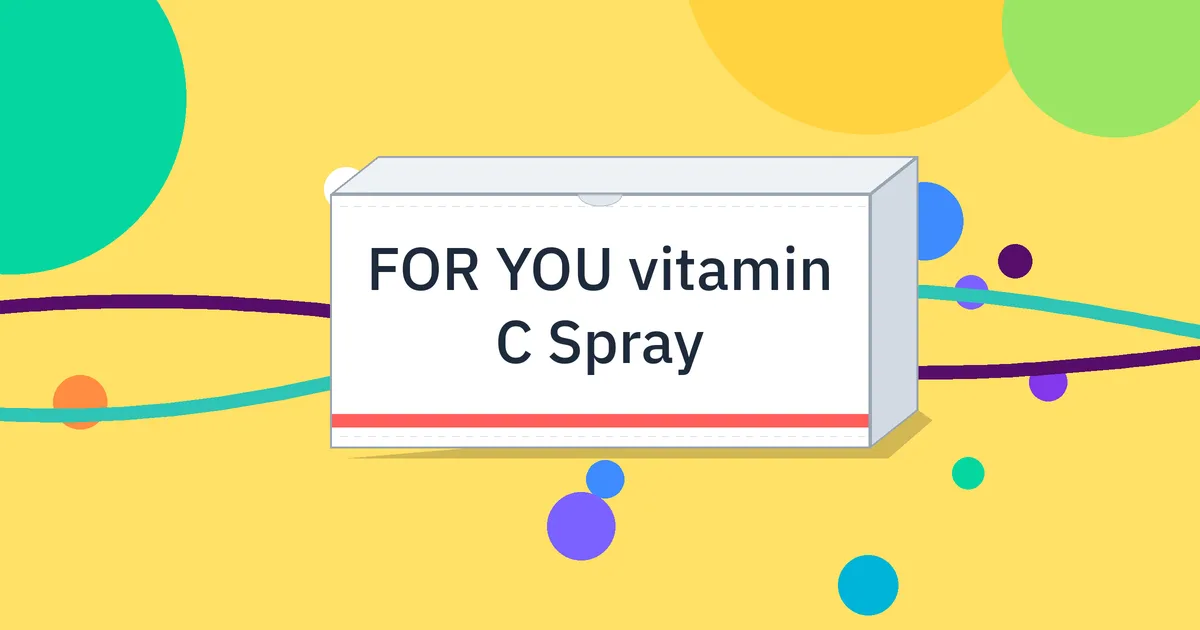 Symbolbild: Packung mit der Aufschrift FOR YOU vitamin C Spray (PZN 19450651) – Verfügbarkeit und Bezug in Apotheken in Frankfurt am Main