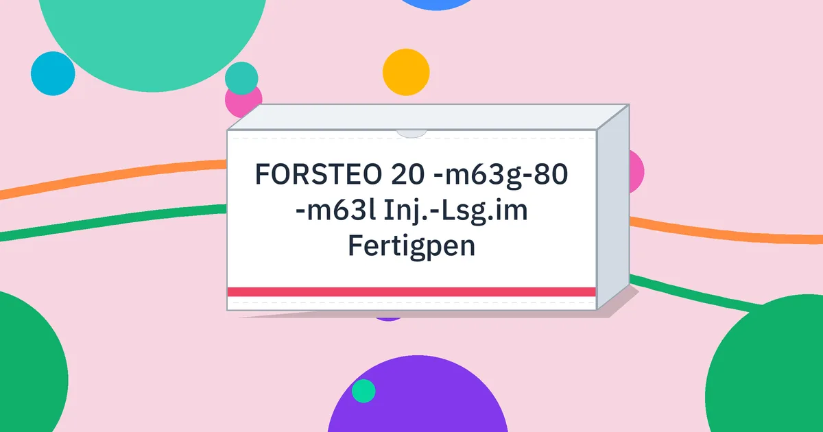 Symbolbild: Packung mit der Aufschrift FORSTEO 20 -m63g-80 -m63l Inj.-Lsg.im Fertigpen (PZN 05127685) – Verfügbarkeit und Bezug in Apotheken in Frankfurt am Main