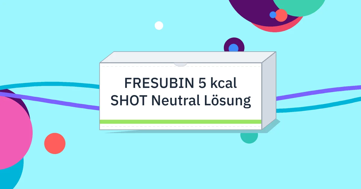 Symbolbild: Packung mit der Aufschrift FRESUBIN 5 kcal SHOT Neutral Lösung (PZN 11847260) – Verfügbarkeit und Bezug in Apotheken in Frankfurt am Main