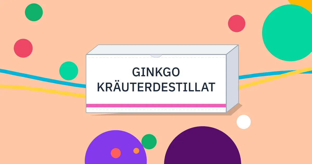 Symbolbild: Packung mit der Aufschrift GINKGO KRÄUTERDESTILLAT (PZN 04855342) – Verfügbarkeit und Bezug in Apotheken in Frankfurt am Main