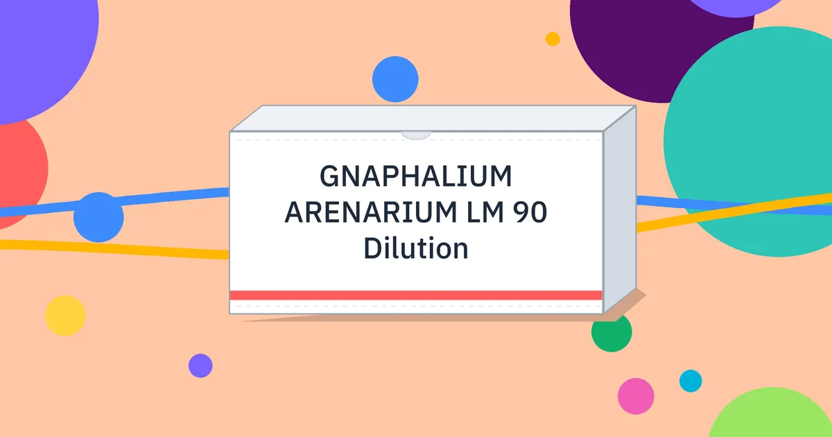 Symbolbild: Packung mit der Aufschrift GNAPHALIUM ARENARIUM LM 90 Dilution (PZN 13544931) – Verfügbarkeit und Bezug in Apotheken in Frankfurt am Main
