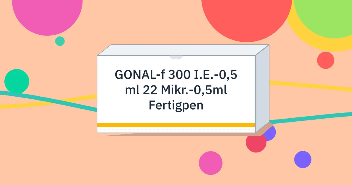 Symbolbild: Packung mit der Aufschrift GONAL-f 300 I.E.-0,5 ml 22 Mikr.-0,5ml Fertigpen (PZN 15569326) – Verfügbarkeit und Bezug in Apotheken in Frankfurt am Main