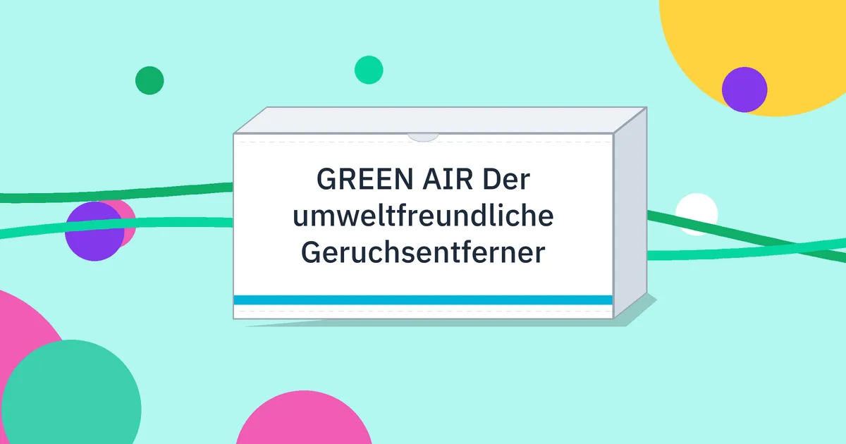 Symbolbild: Packung mit der Aufschrift GREEN AIR Der umweltfreundliche Geruchsentferner (PZN 12348553) – Verfügbarkeit und Bezug in Apotheken in Frankfurt am Main