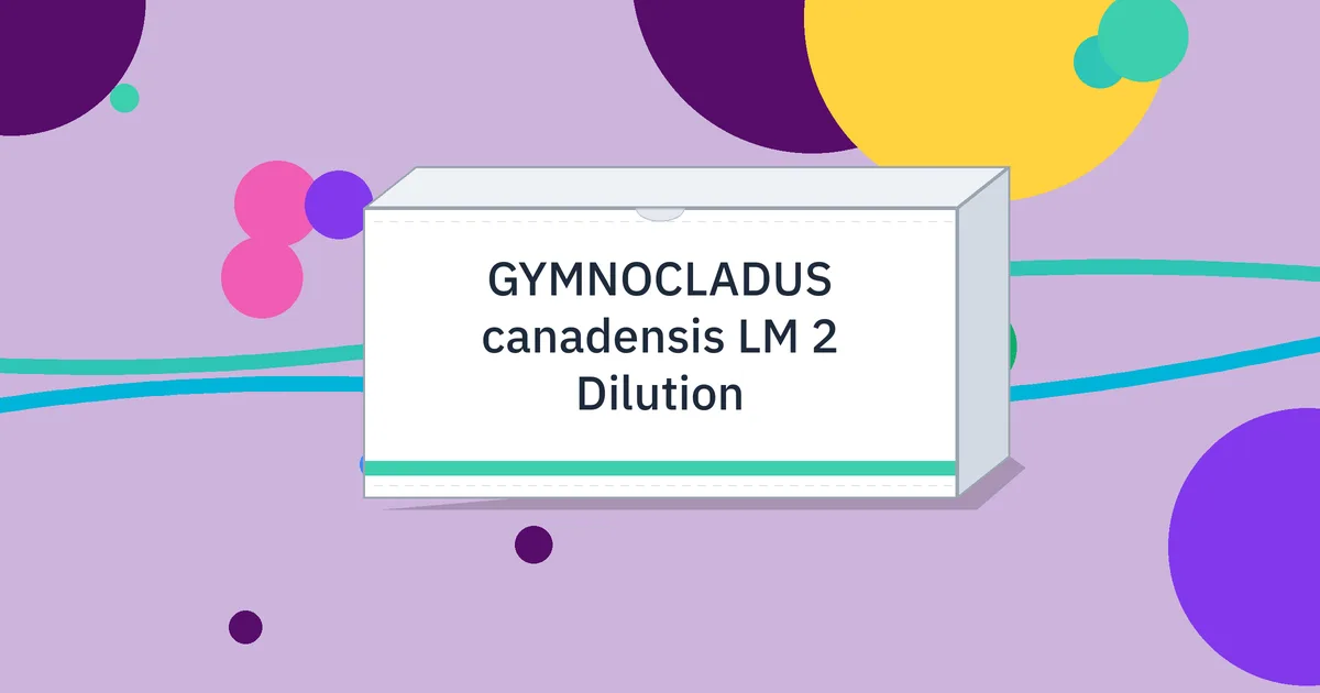 Symbolbild: Packung mit der Aufschrift GYMNOCLADUS canadensis LM 2 Dilution (PZN 13548745) – Verfügbarkeit und Bezug in Apotheken in Frankfurt am Main
