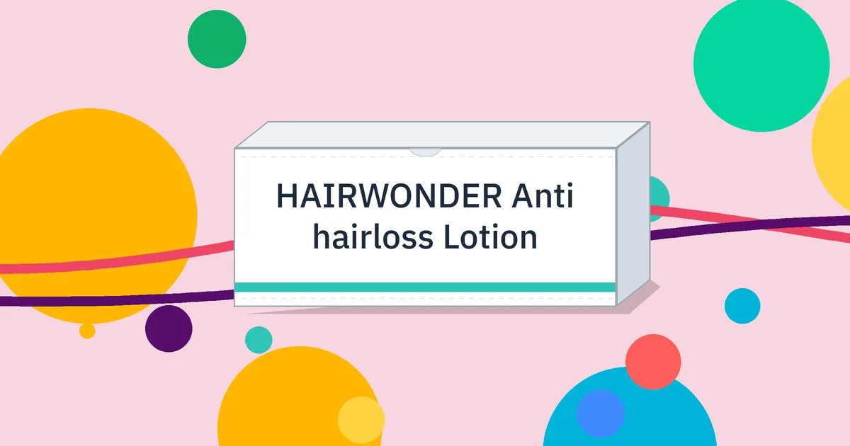 Symbolbild: Packung mit der Aufschrift HAIRWONDER Anti hairloss Lotion (PZN 09300034) – Verfügbarkeit und Bezug in Apotheken in Frankfurt am Main