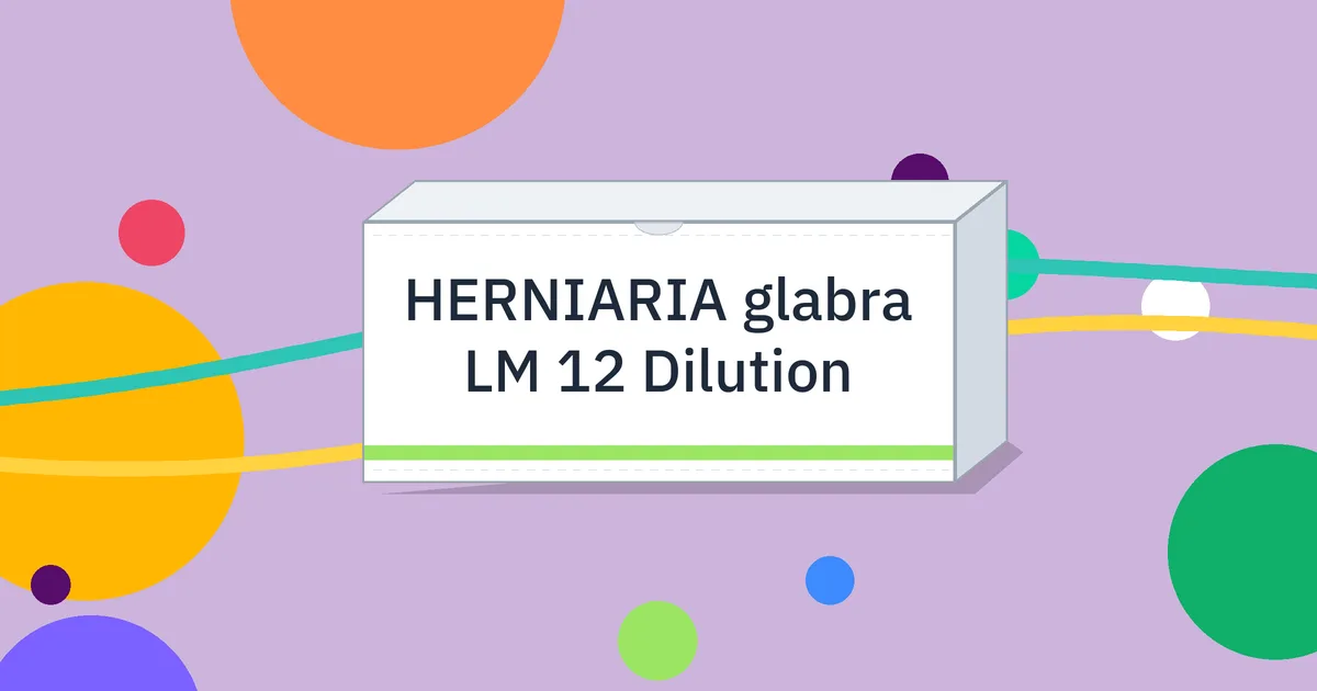 Symbolbild: Packung mit der Aufschrift HERNIARIA glabra LM 12 Dilution (PZN 13553025) – Verfügbarkeit und Bezug in Apotheken in Frankfurt am Main