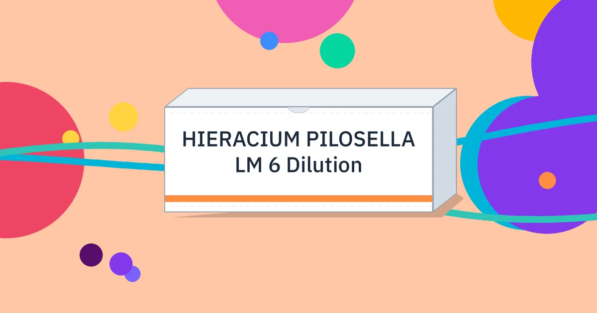 Symbolbild: Packung mit der Aufschrift HIERACIUM PILOSELLA LM 6 Dilution (PZN 13553404) – Verfügbarkeit und Bezug in Apotheken in Frankfurt am Main