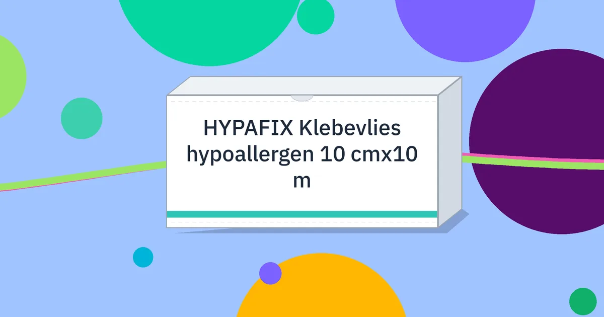 Symbolbild: Packung mit der Aufschrift HYPAFIX Klebevlies hypoallergen 10 cmx10 m (PZN 19215140) – Verfügbarkeit und Bezug in Apotheken in Frankfurt am Main