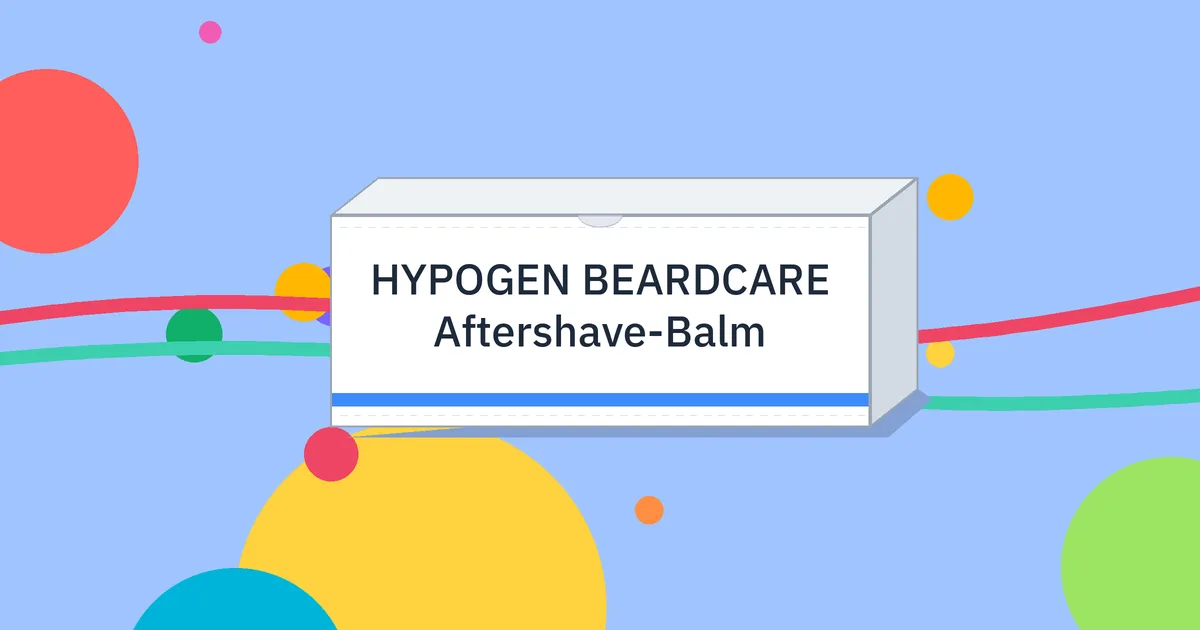Symbolbild: Packung mit der Aufschrift HYPOGEN BEARDCARE Aftershave-Balm (PZN 19376972) – Verfügbarkeit und Bezug in Apotheken in Frankfurt am Main