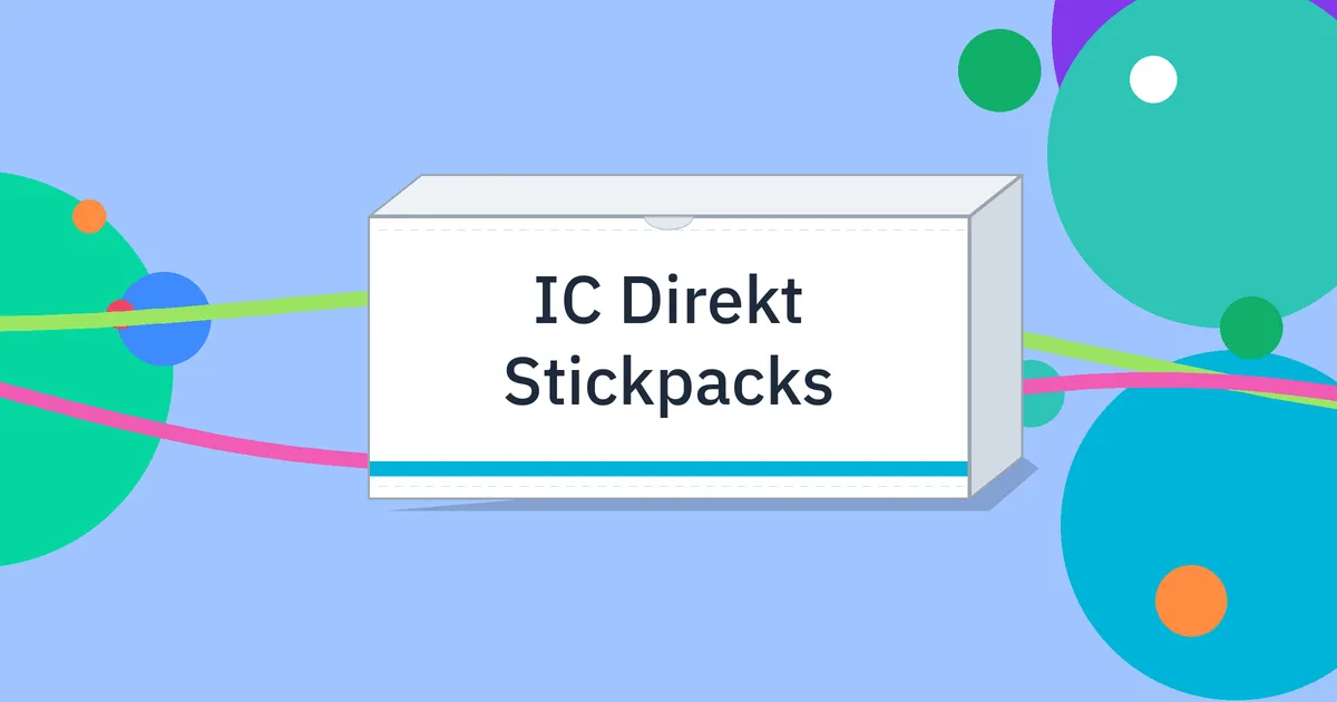 Symbolbild: Packung mit der Aufschrift IC Direkt Stickpacks (PZN 15309111) – Verfügbarkeit und Bezug in Apotheken in Frankfurt am Main