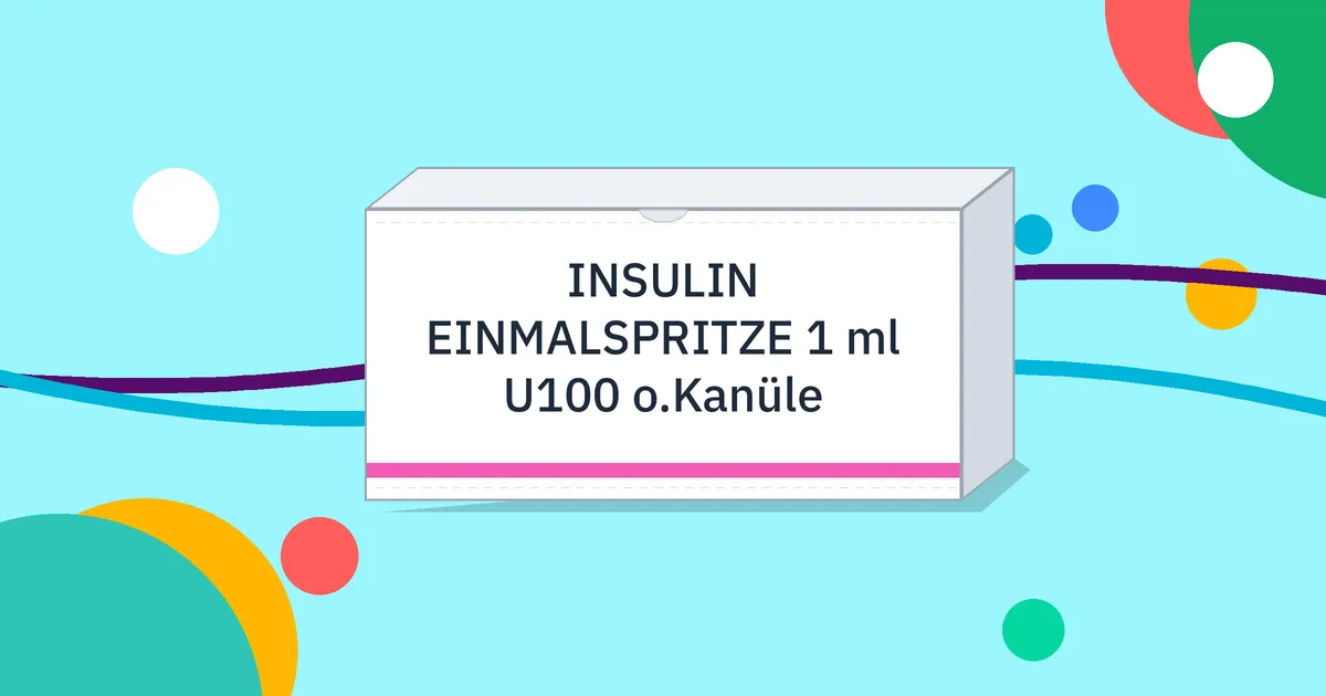 Symbolbild: Packung mit der Aufschrift INSULIN EINMALSPRITZE 1 ml U100 o.Kanüle (PZN 10835131) – Verfügbarkeit und Bezug in Apotheken in Frankfurt am Main