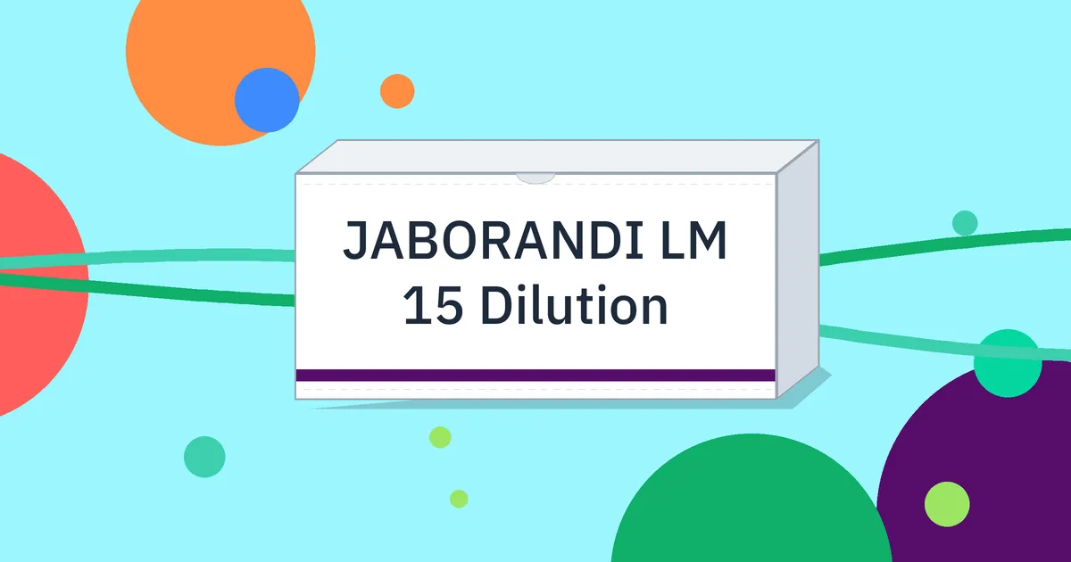 Symbolbild: Packung mit der Aufschrift JABORANDI LM 15 Dilution (PZN 12915288) – Verfügbarkeit und Bezug in Apotheken in Frankfurt am Main