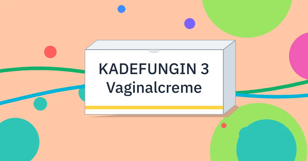 Symbolbild: Packung mit der Aufschrift KADEFUNGIN 3 Vaginalcreme (PZN 03767802) – Verfügbarkeit und Bezug in Apotheken in Frankfurt am Main