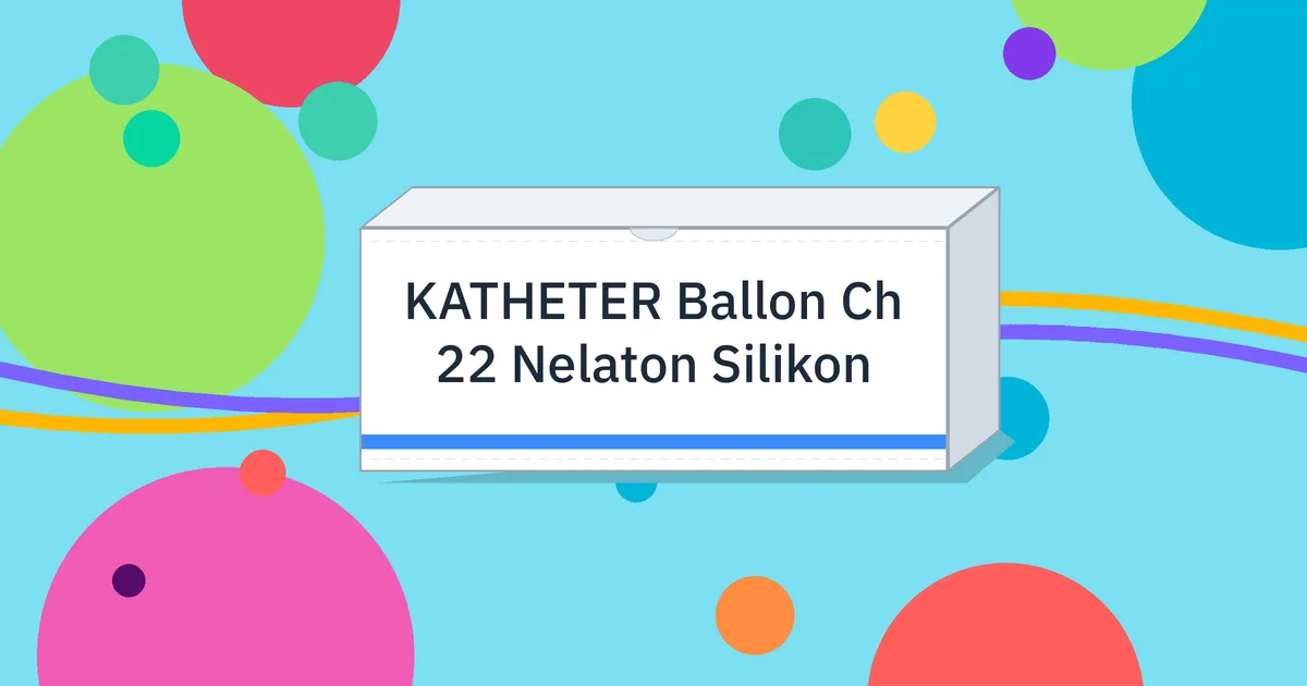 Symbolbild: Packung mit der Aufschrift KATHETER Ballon Ch 22 Nelaton Silikon (PZN 02441398) – Verfügbarkeit und Bezug in Apotheken in Frankfurt am Main