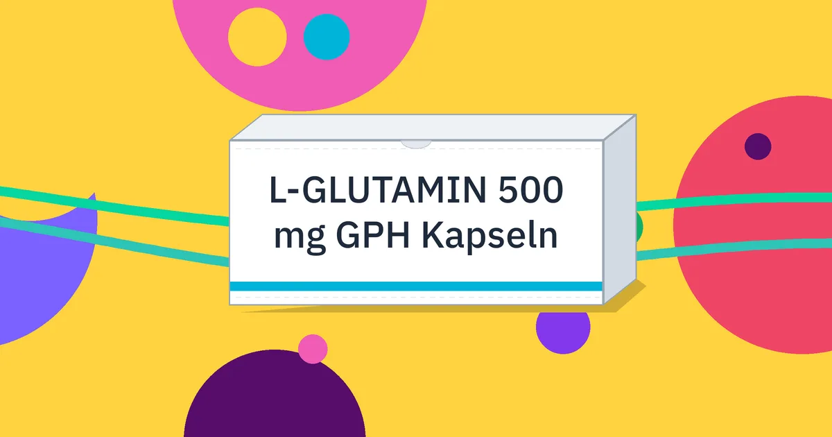 Symbolbild: Packung mit der Aufschrift L-GLUTAMIN 500 mg GPH Kapseln (PZN 08403884) – Verfügbarkeit und Bezug in Apotheken in Frankfurt am Main