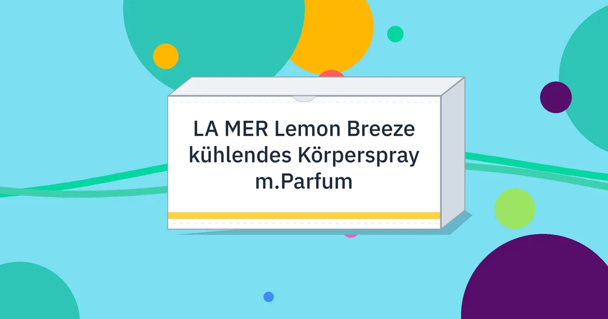 Symbolbild: Packung mit der Aufschrift LA MER Lemon Breeze kühlendes Körperspray m.Parfum (PZN 18060020) – Verfügbarkeit und Bezug in Apotheken in Frankfurt am Main