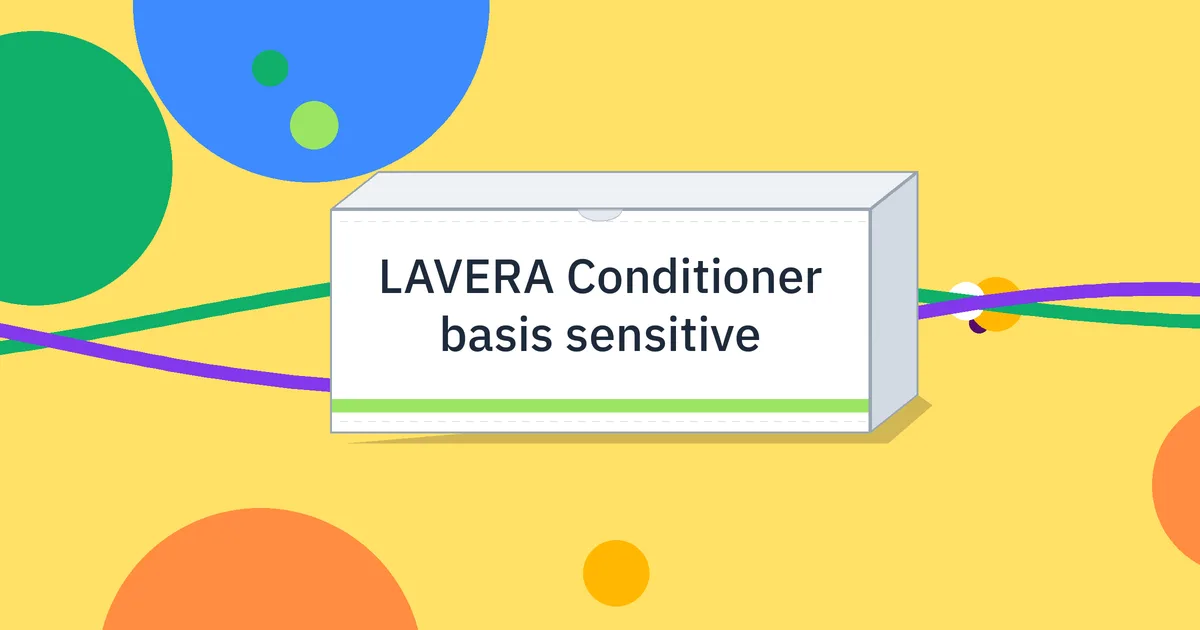 Symbolbild: Packung mit der Aufschrift LAVERA Conditioner basis sensitive (PZN 20210604) – Verfügbarkeit und Bezug in Apotheken in Frankfurt am Main