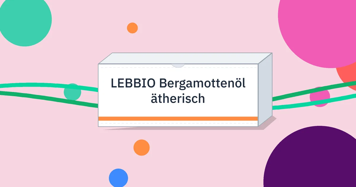 Symbolbild: Packung mit der Aufschrift LEBBIO Bergamottenöl ätherisch (PZN 19413207) – Verfügbarkeit und Bezug in Apotheken in Frankfurt am Main