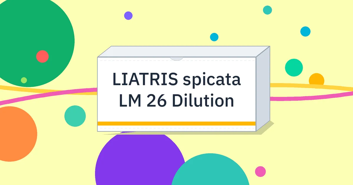 Symbolbild: Packung mit der Aufschrift LIATRIS spicata LM 26 Dilution (PZN 13528889) – Verfügbarkeit und Bezug in Apotheken in Frankfurt am Main