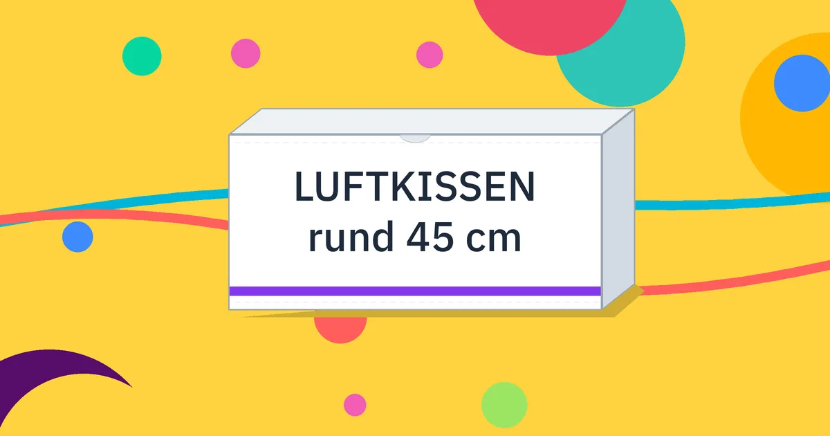 Symbolbild: Packung mit der Aufschrift LUFTKISSEN rund 45 cm (PZN 01732372) – Verfügbarkeit und Bezug in Apotheken in Frankfurt am Main