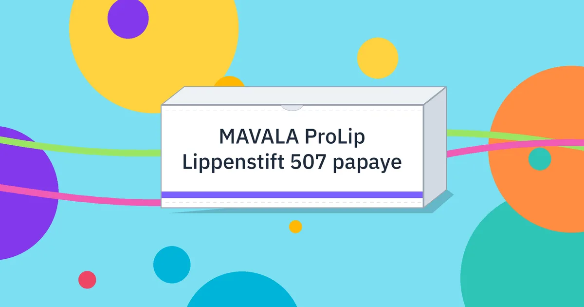 Symbolbild: Packung mit der Aufschrift MAVALA ProLip Lippenstift 507 papaye (PZN 20649978) – Verfügbarkeit und Bezug in Apotheken in Frankfurt am Main