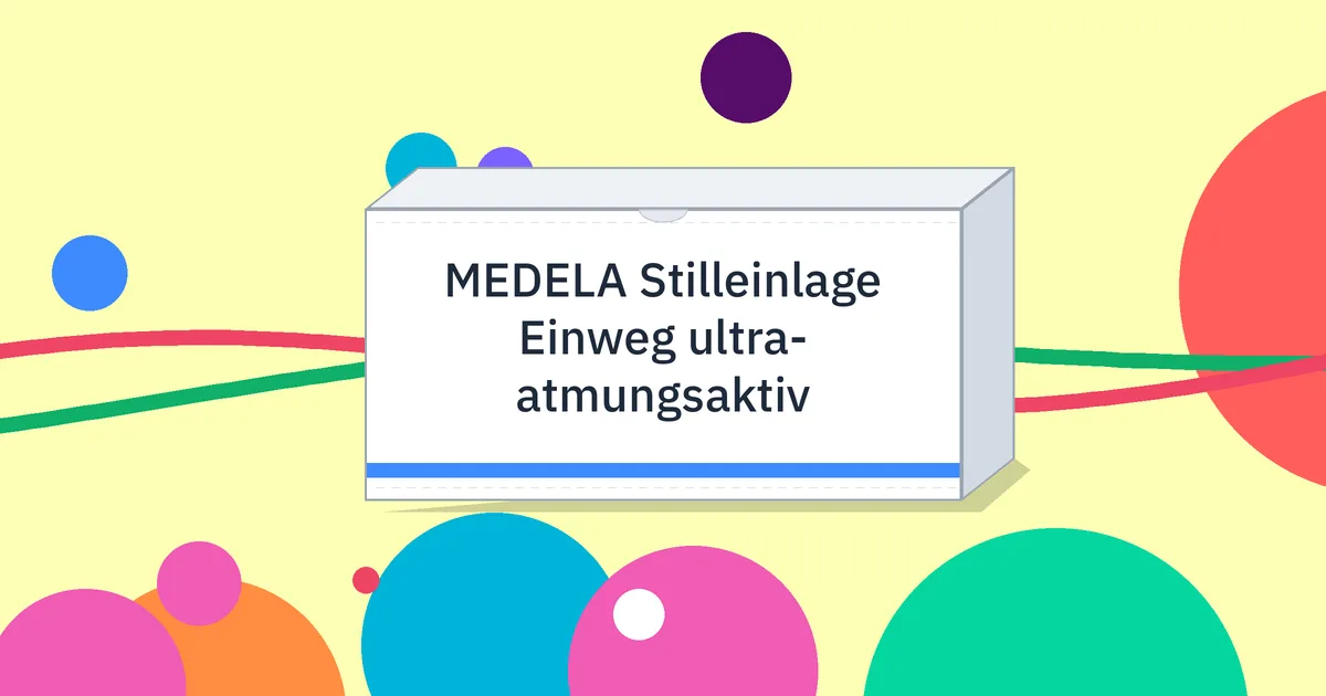 Symbolbild: Packung mit der Aufschrift MEDELA Stilleinlage Einweg ultra-atmungsaktiv (PZN 19233899) – Verfügbarkeit und Bezug in Apotheken in Frankfurt am Main