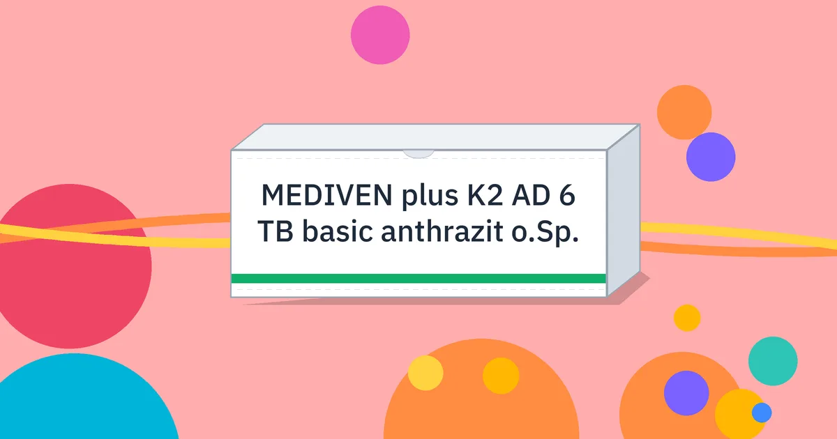 Symbolbild: Packung mit der Aufschrift MEDIVEN plus K2 AD 6 TB basic anthrazit o.Sp. (PZN 15093964) – Verfügbarkeit und Bezug in Apotheken in Frankfurt am Main