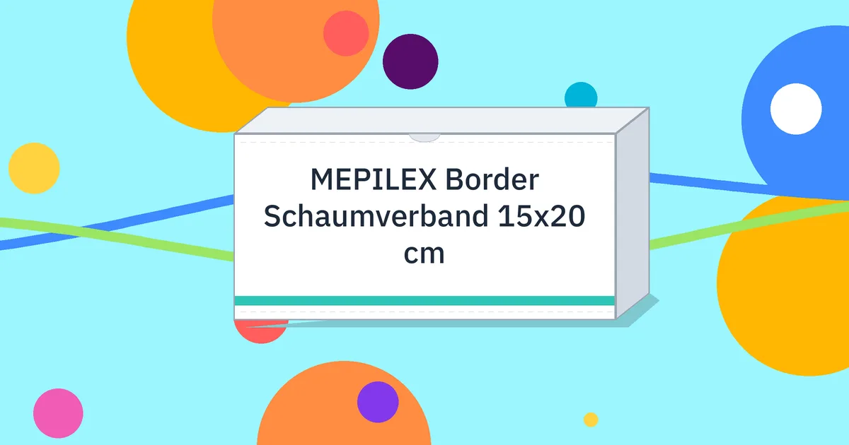 Symbolbild: Packung mit der Aufschrift MEPILEX Border Schaumverband 15x20 cm (PZN 10264208) – Verfügbarkeit und Bezug in Apotheken in Frankfurt am Main