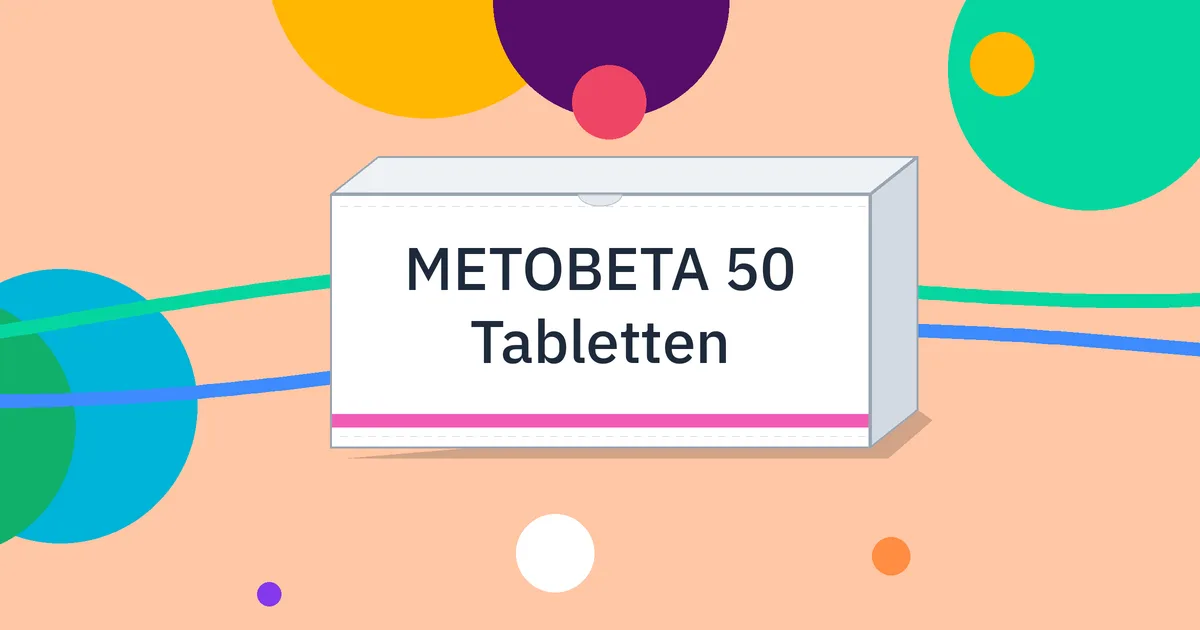 Symbolbild: Packung mit der Aufschrift METOBETA 50 Tabletten (PZN 04801889) – Verfügbarkeit und Bezug in Apotheken in Frankfurt am Main