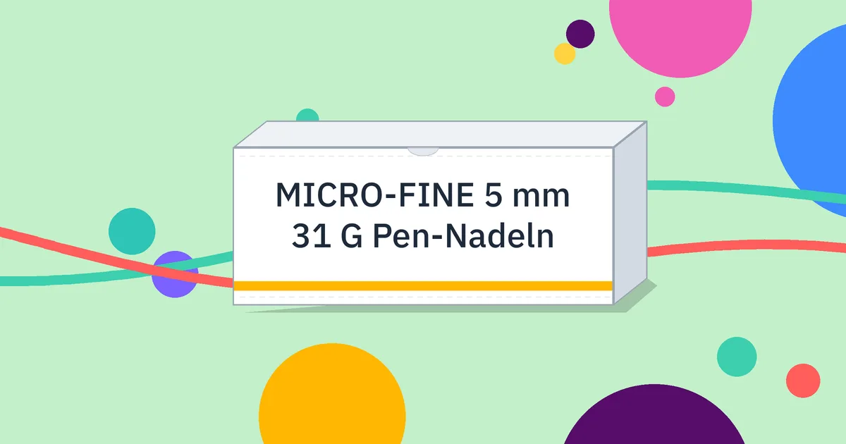 Symbolbild: Packung mit der Aufschrift MICRO-FINE 5 mm 31 G Pen-Nadeln (PZN 20611935) – Verfügbarkeit und Bezug in Apotheken in Frankfurt am Main