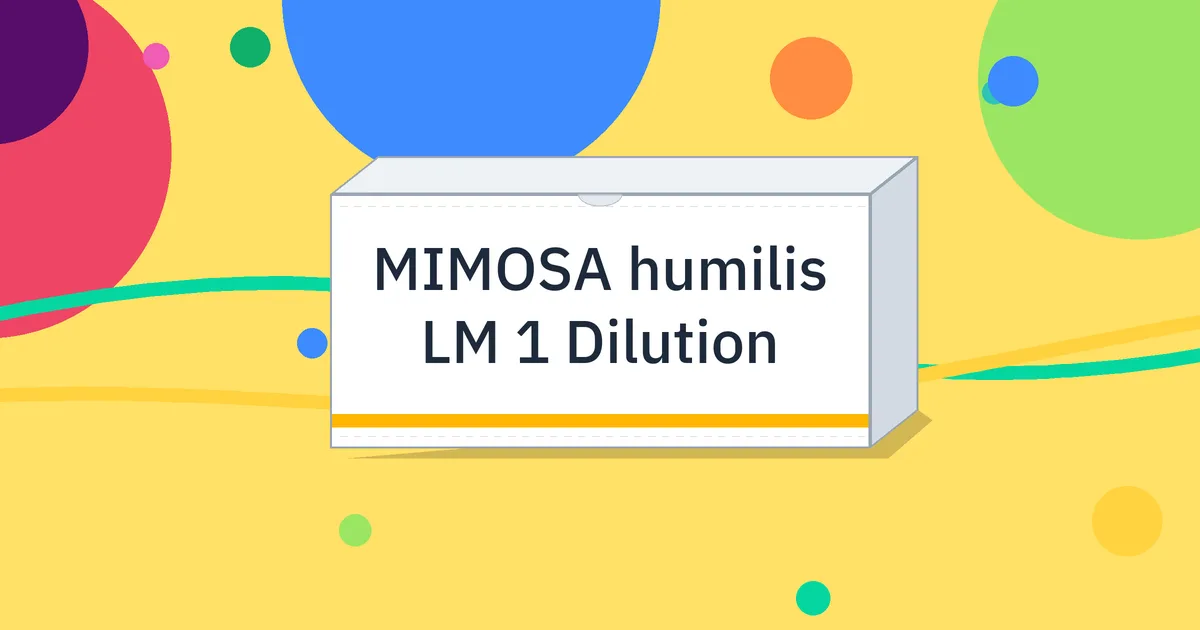 Symbolbild: Packung mit der Aufschrift MIMOSA humilis LM 1 Dilution (PZN 13608298) – Verfügbarkeit und Bezug in Apotheken in Frankfurt am Main