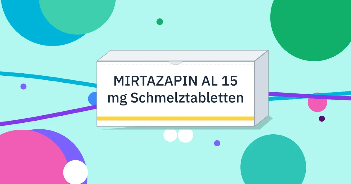 Symbolbild: Packung mit der Aufschrift MIRTAZAPIN AL 15 mg Schmelztabletten (PZN 00965424) – Verfügbarkeit und Bezug in Apotheken in Frankfurt am Main