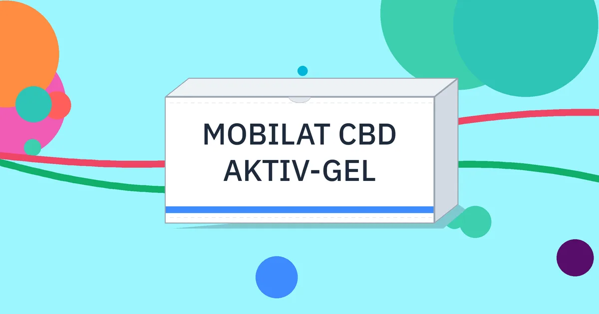Symbolbild: Packung mit der Aufschrift MOBILAT CBD AKTIV-GEL (PZN 18810308) – Verfügbarkeit und Bezug in Apotheken in Frankfurt am Main