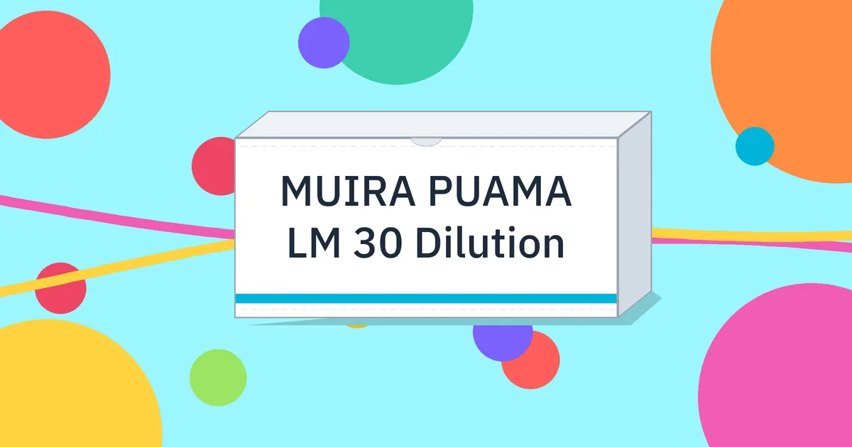 Symbolbild: Packung mit der Aufschrift MUIRA PUAMA LM 30 Dilution (PZN 13611426) – Verfügbarkeit und Bezug in Apotheken in Frankfurt am Main