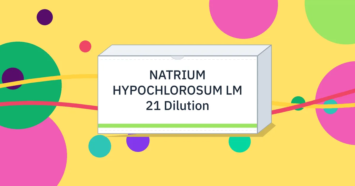 Symbolbild: Packung mit der Aufschrift NATRIUM HYPOCHLOROSUM LM 21 Dilution (PZN 12963063) – Verfügbarkeit und Bezug in Apotheken in Frankfurt am Main