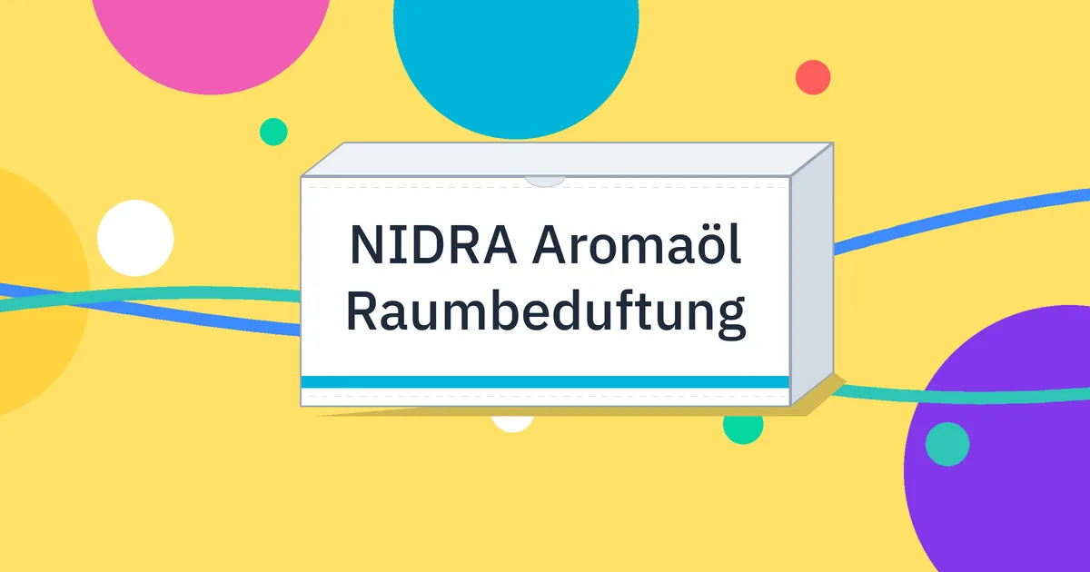 Symbolbild: Packung mit der Aufschrift NIDRA Aromaöl Raumbeduftung (PZN 09095812) – Verfügbarkeit und Bezug in Apotheken in Frankfurt am Main