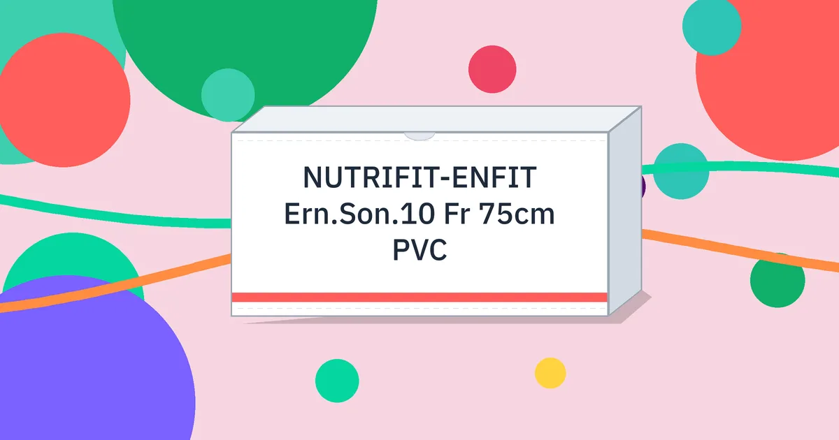 Symbolbild: Packung mit der Aufschrift NUTRIFIT-ENFIT Ern.Son.10 Fr 75cm PVC (PZN 17272731) – Verfügbarkeit und Bezug in Apotheken in Frankfurt am Main
